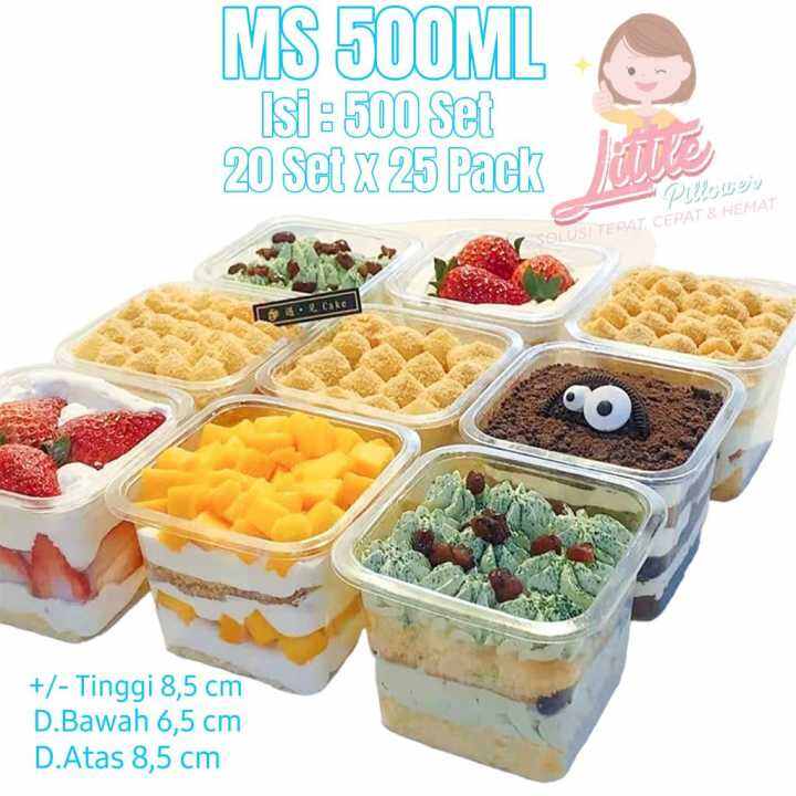 (isi 20pcs)MS500 - Mika Cup Dessert - Mika Dessert Cup - Mika Kue ...