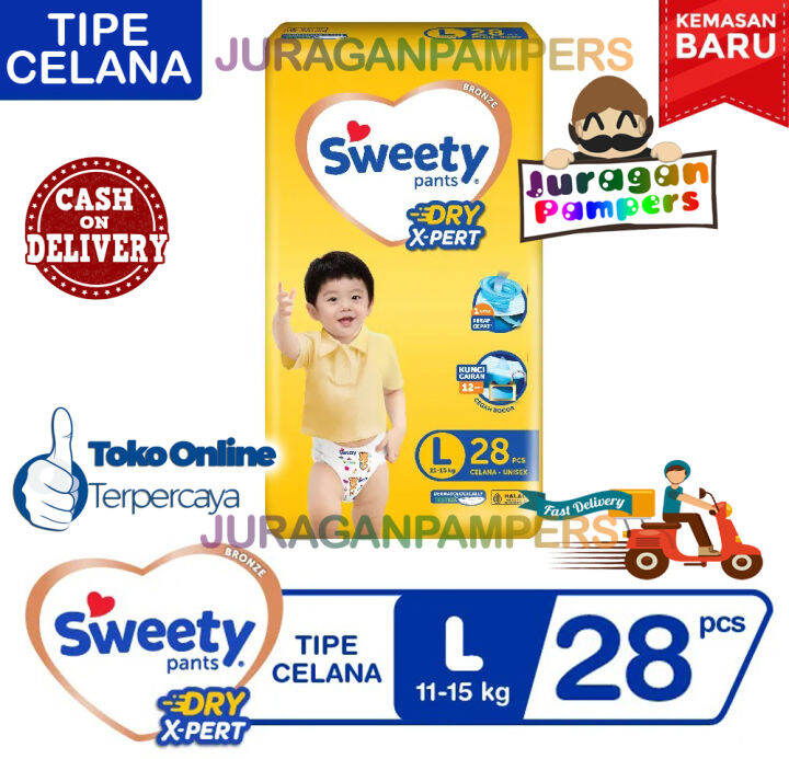 Sweety Bronze Pants Dry X-pert - L 28 ( KEMASAN BARU ) | Lazada Indonesia