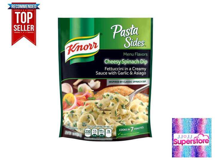KNORR Pasta Sides, 116g (Fettuccini Creamy Spinach, Creamy Garlic ...
