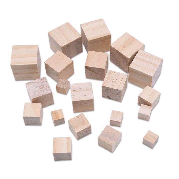 Eura Making Craft Puzzles Making Natural Wood Number Cubes Photo Blocks ...