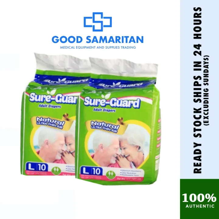 Sure-Guard Adult Diaper 10pcs per pack | Lazada PH