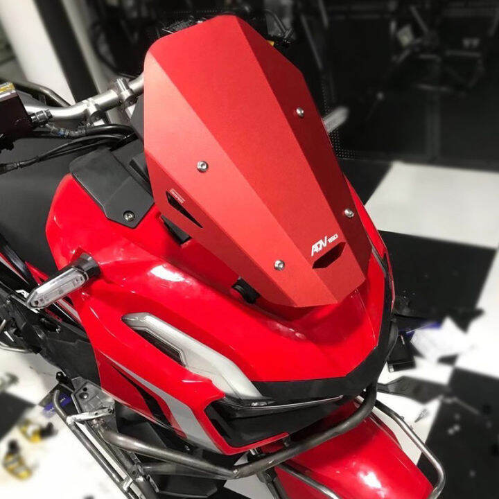 Windshield Alloy Visor Honda ADV 1Pc PNP Black Matte Visor for Honda ...