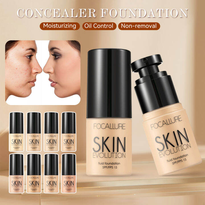 MOMO STORE FOCALLURE liquid foundation concealer, moisturizing, long-lasting oil control ...