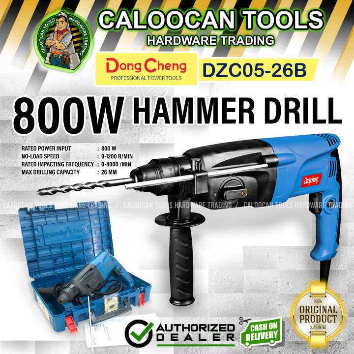 DONG CHENG DZC05-26B 800W 26mm SDS Plus Hammer Drill CALOOCAN TOOLS ...