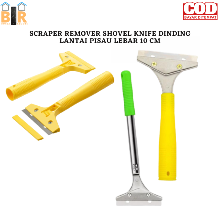 SCRAPER Spatula Kaca cleaning blade REMOVER SHOVEL KNIFE DINDING LANTAI ...