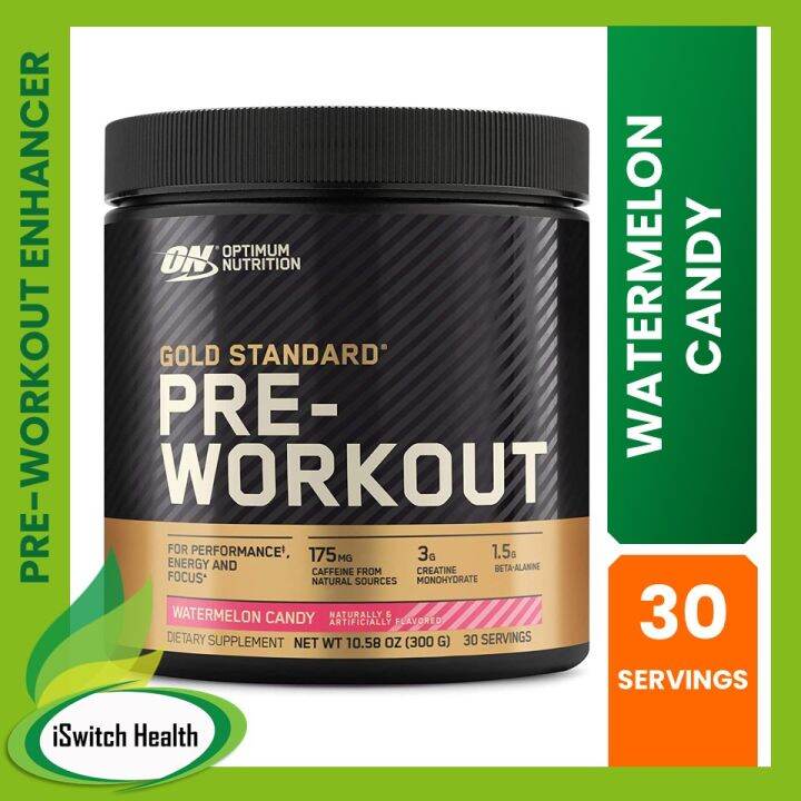Optimum Nutrition Gold Standard Pre-Workout - 30 Servings Watermelon ...