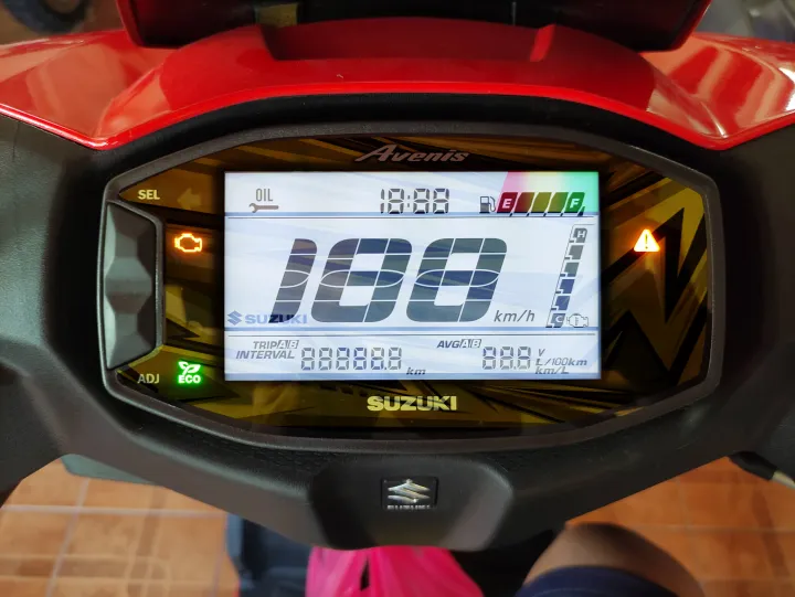 Suzuki Avenis 125 Gauge Protector Film Yellow Stripe Design | Lazada PH