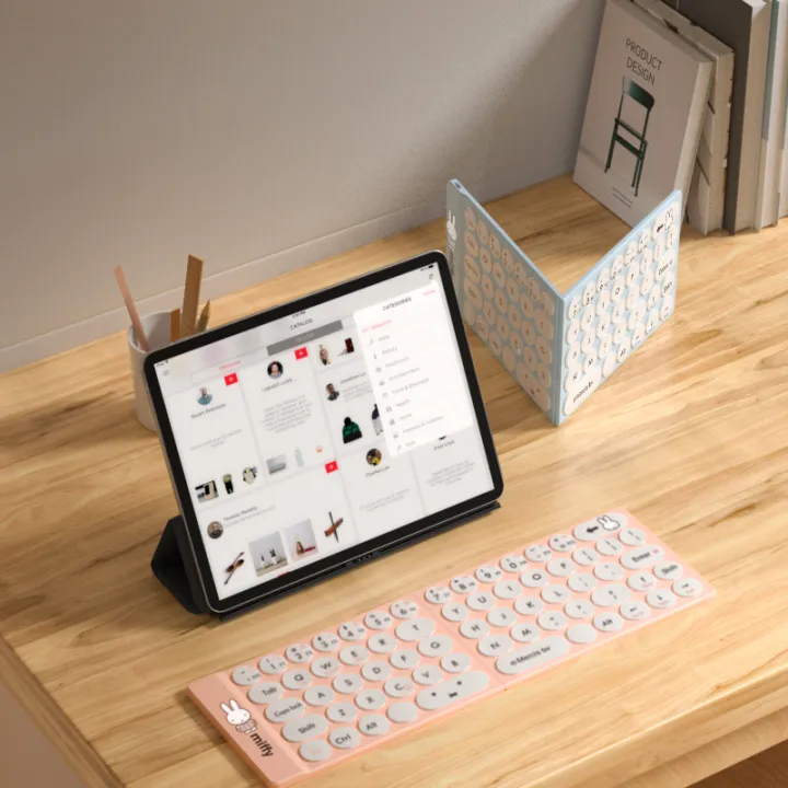 Miffy X MIPOW Mini Folding Keyboard For Slim Wireless Bluetooth Keyboar ...