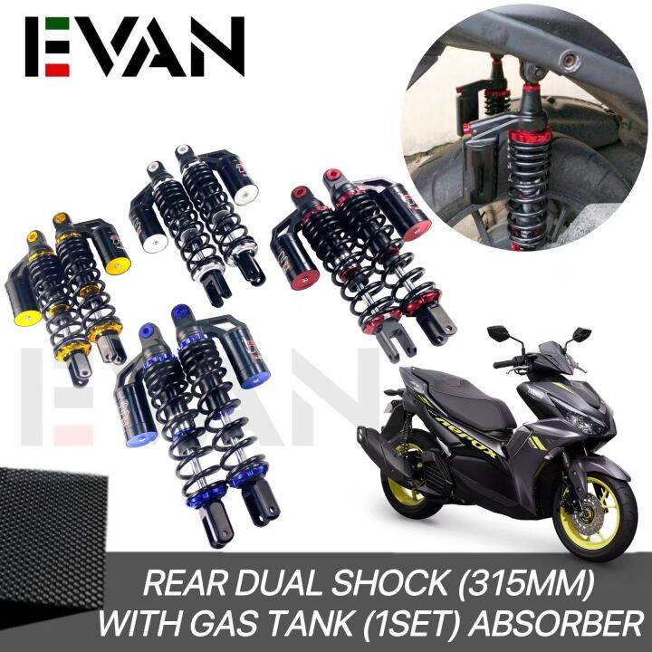 EVAN.shop 315mm Rear Dual Shock Absorber (1 Set) With Gas Tank For ...