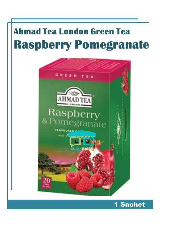 SACHET Ahmad Tea London Green Tea RASPBERRY POMEGRANATE Teh Hijau ...