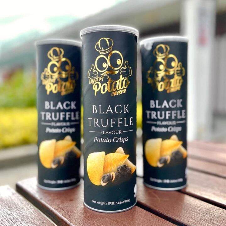 (พร้อมส่ง)My Chef Black Truffle Potato Chips Crisps มันฝรั่งรสเห็ดทรัฟ ...