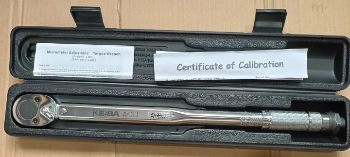 KEIBA [ไคบ่ะ ] ประแจปอนด์ ด้ามขันปอนด์ TORQUE WRENCH ขนาด 1/2 (4หุน) วัด 10-150 ft./lbs.(13.6 ...