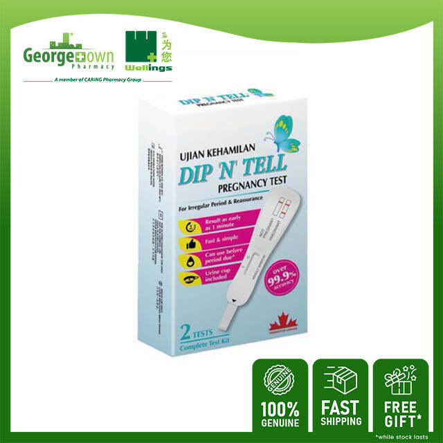 DIP N TELL PREGNANCY TEST 2S | Lazada