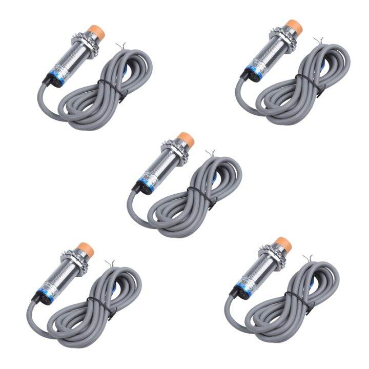 5X LJC18A3-H-Z/BY 1-10mm Capacitance Proximity Sensor Switch PNP NO DC ...