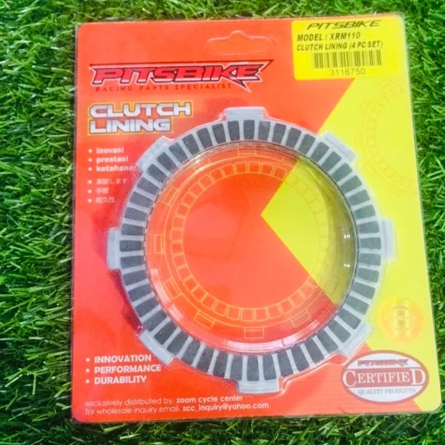 YOO- PITSBIKE CLUTCH LINING & CLUTCH PLATE (XRM110, WAVE 125, SNIPER ...