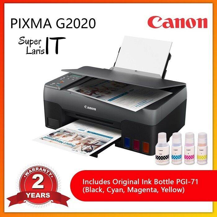 Printer Canon PIXMA G2020 Print Scan Copy Infus Original Garansi Resmi ...