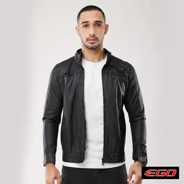 Ego Coated Denim Jacket Semi Fit EMT03-0618 (Black) | Lazada PH