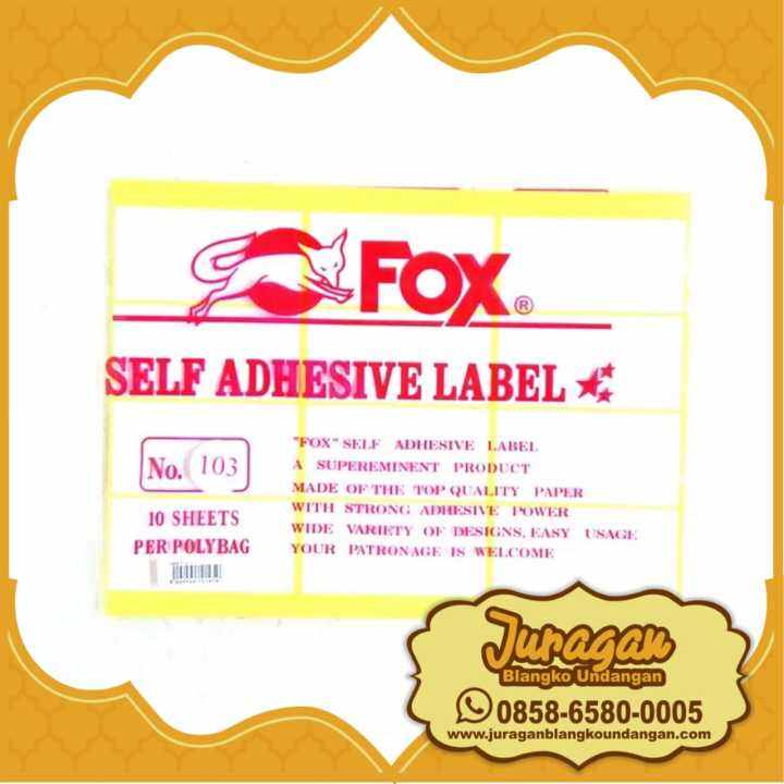 LABEL NAMA POLOS UNDANGAN - LABEL 103 | Lazada Indonesia