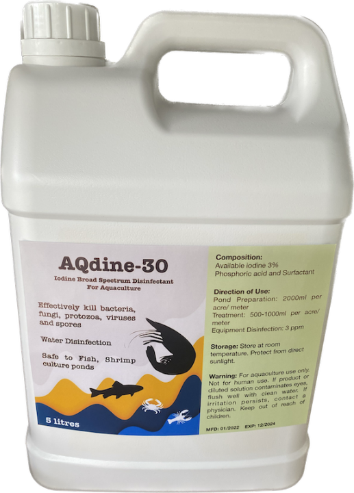 AQdine-30 Aquaculture Iodine Fish Shrimp Pond Disinfectant 复合碘消毒剂 | Lazada