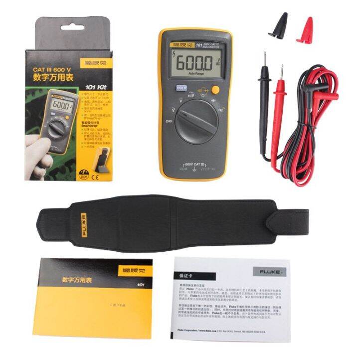 Fluke 101 Pocket Multimeter Professional Digital Multi Meter Voltmeter ...
