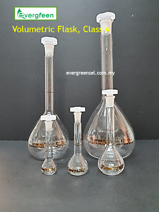 Volumetric Flask Glass, Class A with Plastic Stopper 5000ml ...