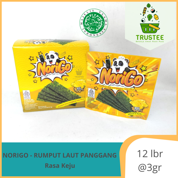NORIGO Nori Sachet KEJU BOX / Seaweed Snack / Camilan Rumput Laut ...