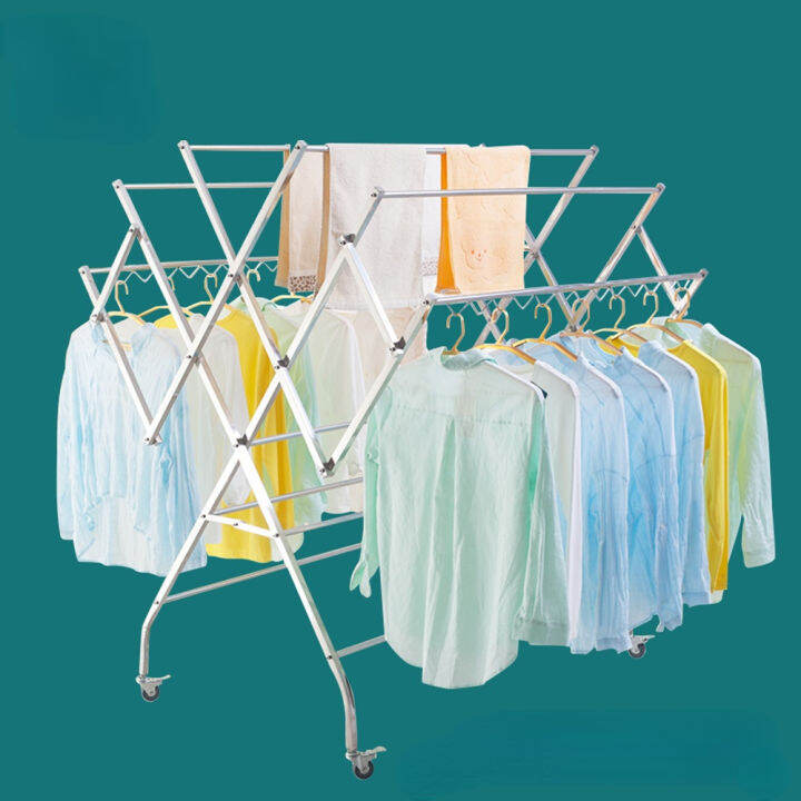 Foldable Sampayan Stainless Foldable Clothes Drying Rack Indoor And ...
