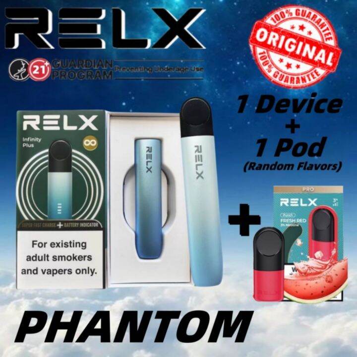 Ready Stock rel x infinity Legit Phantom Device (5TH) v aping smoke set ...
