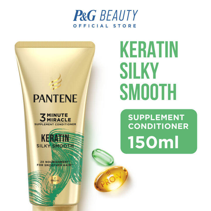 Pantene Keratin Smooth Pro-V 3-Minute Miracle Conditioner [Silky Smooth ...