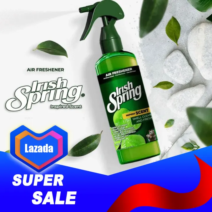 IRISH SPRING Original Air Freshener Spray with Antibacterial ...