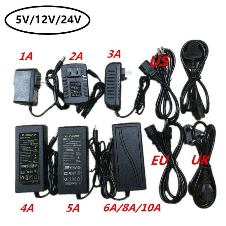 Led Power Supply Ac Dc 5v 12v 24v Power Adapter 1a 2a 3a 5a 6 8a 10a Led Switch Power ...