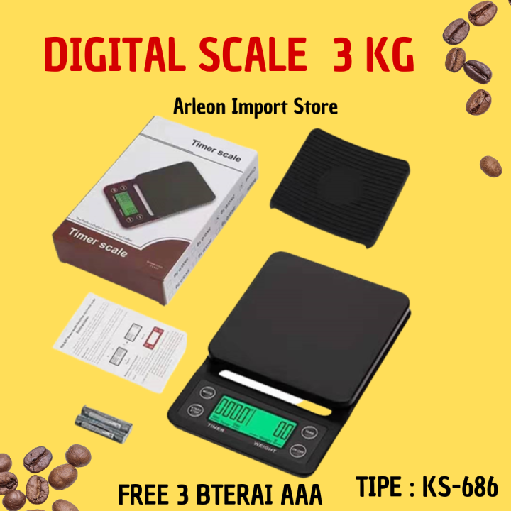 Timbangan Digital 3 kg/ 5 kg KUIS tipe KS-686 | Lazada Indonesia