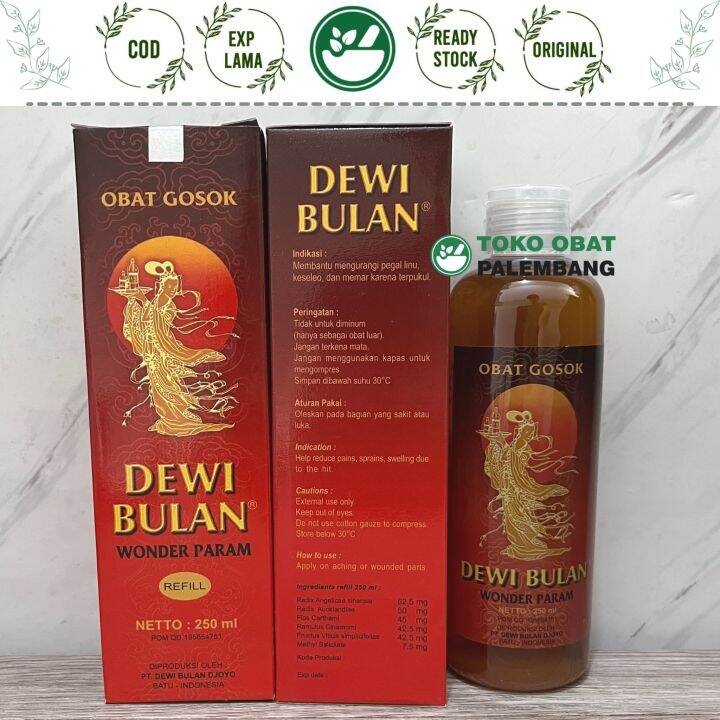 DEWI BULAN OBAT GOSOK REFILL WONDER PARAM 250ML rematik keseleo bengkak ...