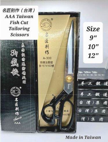 Original Taiwan Tailoring Scissors AAA Fish Cut Stainless Steel 名匠别作（台湾 ...