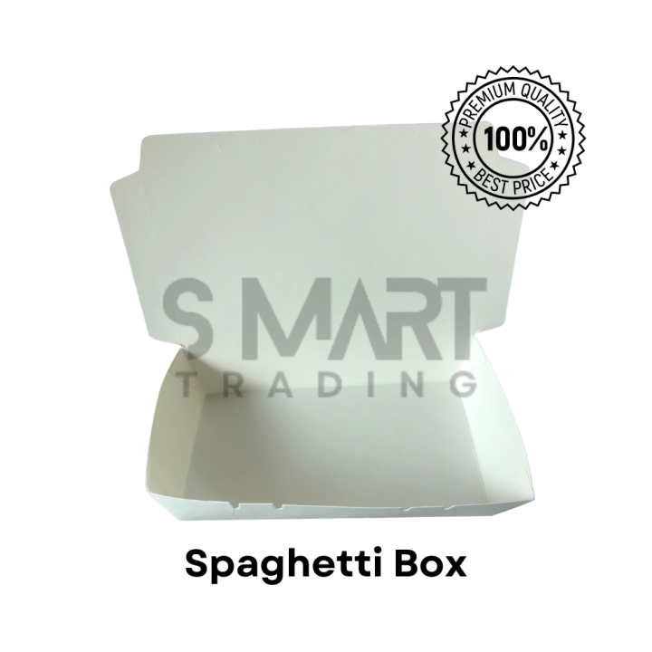 [25/50/100pcs] Disposable Paper Lunch Box (Spaghetti Box) | Lazada PH