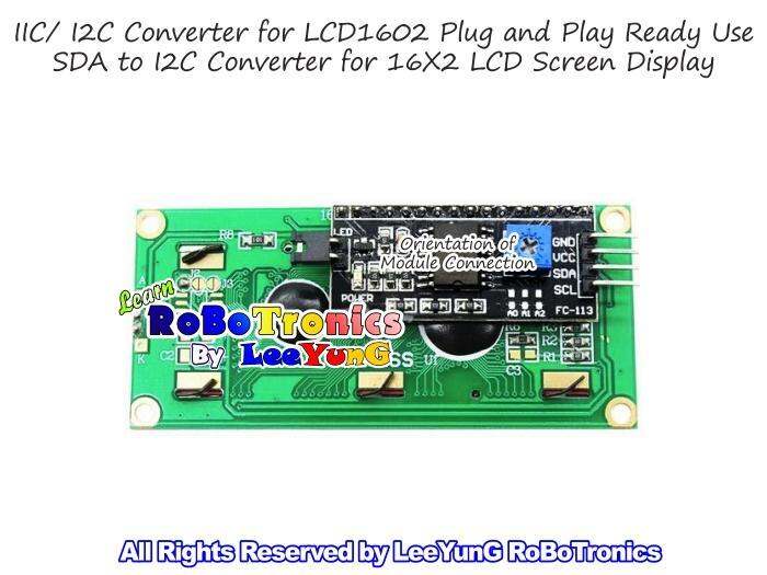 LCD1602A I2C | SPI Serial Interface Module for 1602 LCD Arduino Serial ...