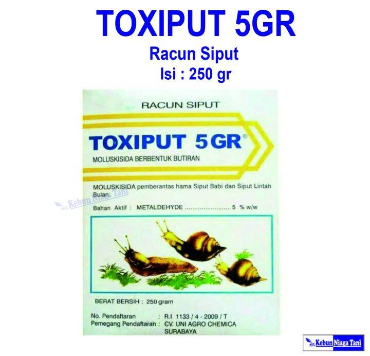 TOXIPUT - obat hama siput - OBAT SIPUT - toxiput kemasan pabrik 250 ...