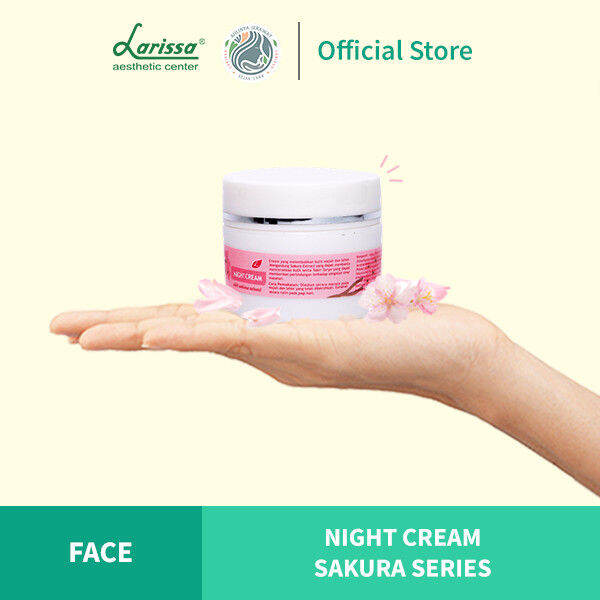 Cream Malam Sakura Brightening Series Larissa | Lazada Indonesia