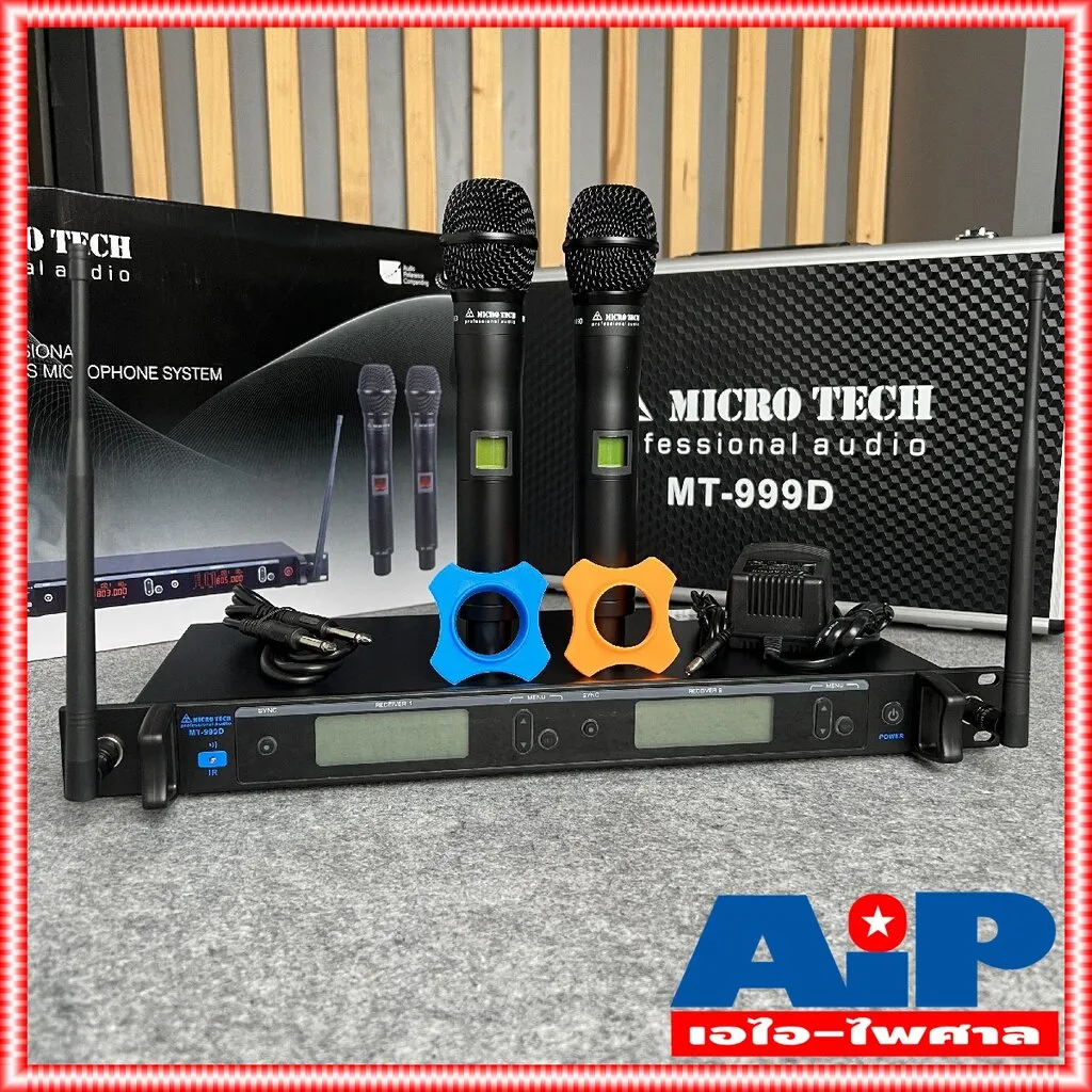 ความถี่ใหม่ กสทช MICROTECH MT999D ไมค์ลอยมือถือคู่UHF ไมค์ลอยคู่ ไมค์คา ...