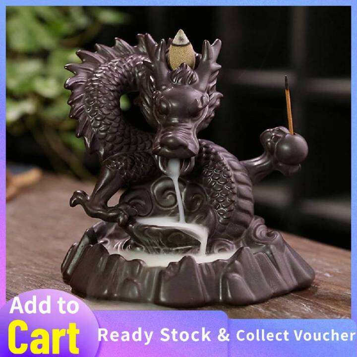 Dragon Backflow Incense Burner Ceramic Incense Burner Holders Home ...