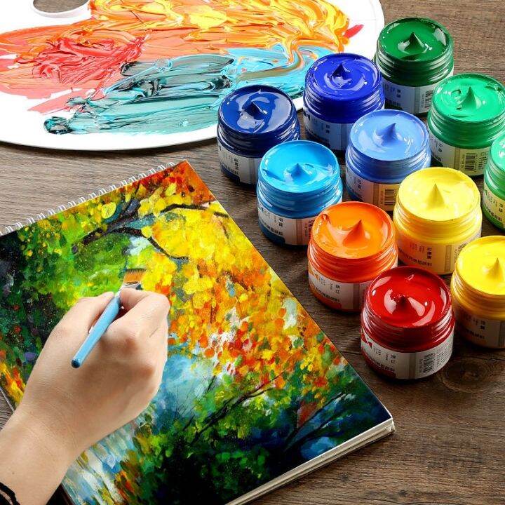 [COD] paint set colors 32 clothes painting shoes art student supplies ...