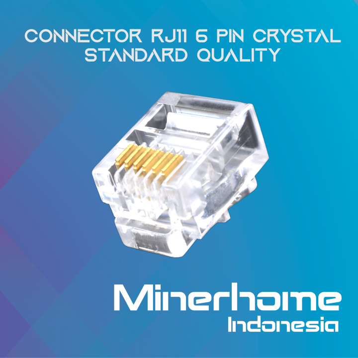 Konektor Telepon Connector RJ11 4/6 Pin | Lazada Indonesia