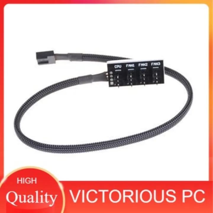 Fan Adapter Fan Splitter 1 To 5 4-Pin for chassis fans compatible with ...
