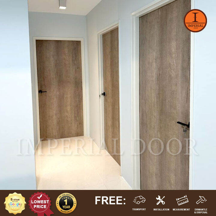 Solid Laminate Bedroom Door D02 For HDB Door, BTO Resale Flats Condo ...