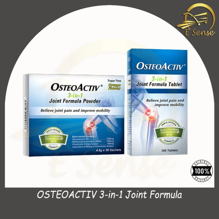 [E SENSE] OSTEOACTIV 3-in-1 Joint Formula - Powder 30's/Tablets 100's ...