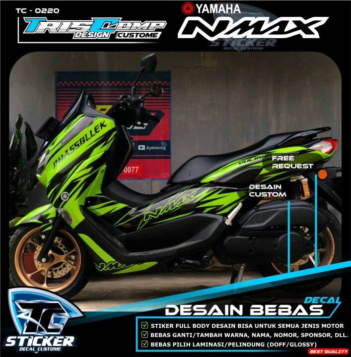 (Fullbody) Sticker Decal NMAX new Super glossy / Doff Custom Desain ...
