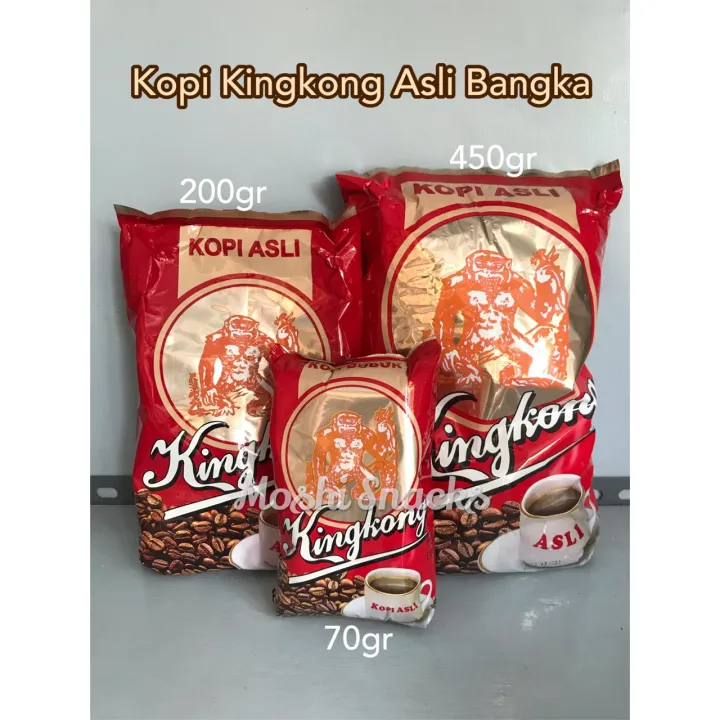 Kopi Bangka Kingkong Asli 450gr / Kopi Bubuk Bangka Kingkong Merah ...