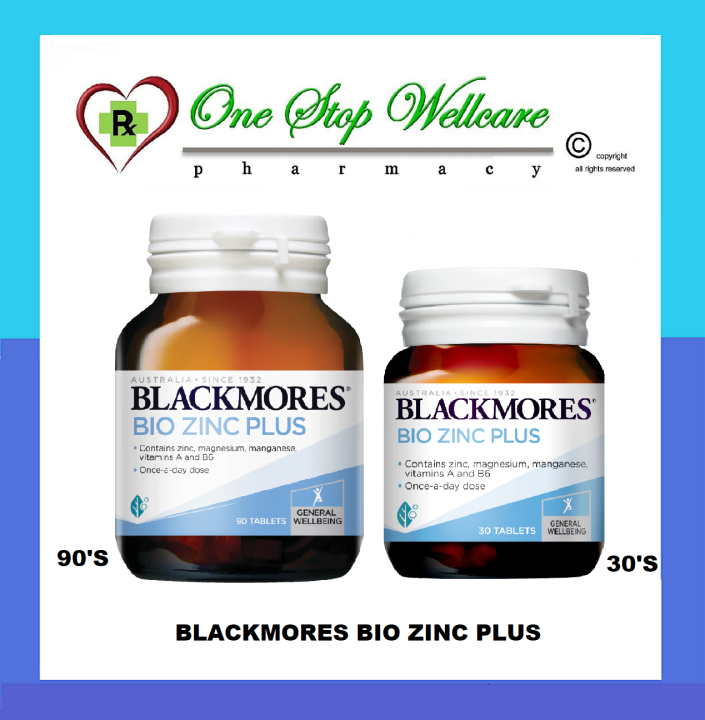 BLACKMORES BIO ZINC PLUS 30'S / 90'S | Lazada