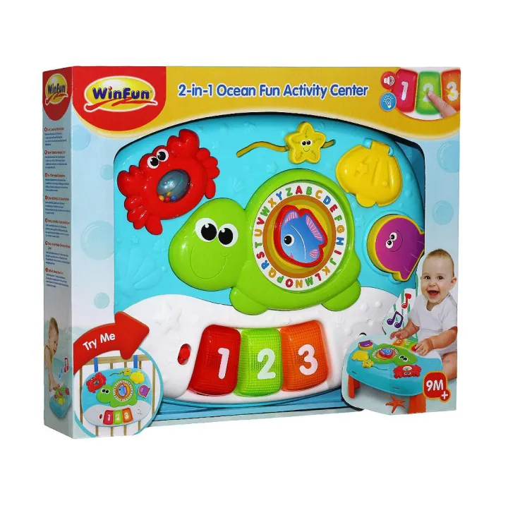 [ แจกคูปอง 10% ] Winfun 2 In 1 Ocean Fun Activity Center ของเล่นสำหรับ ...