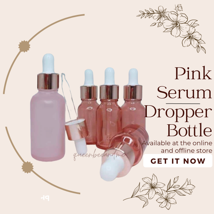 Pink Serum Glass Dropper Bottle | Lazada PH